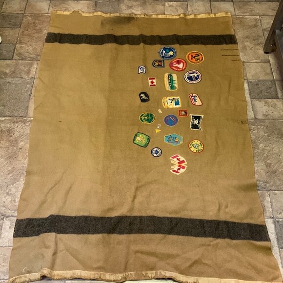 mohawk point | Bedding | Vintage Blanket With Vintage Patches 978 1979 ...